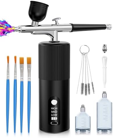 Amazon.com: Airbrush Kit-Cordless Airbrush Compressor, Auto Handheld ...