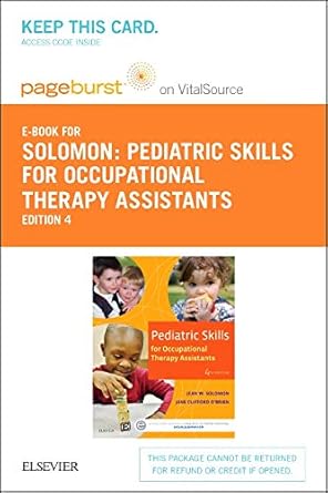 Pediatric Skills for Occupational Therapy Assistants - Elsevier eBook ...