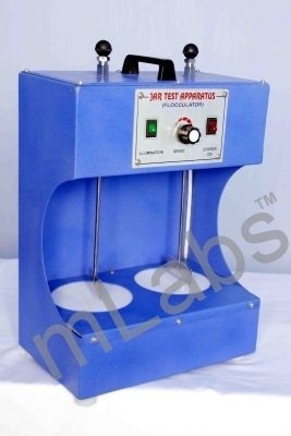 Flocculator Jar Test Apparatus 2 Ltr. 2 Stirrer by mLabs : Amazon.in ...