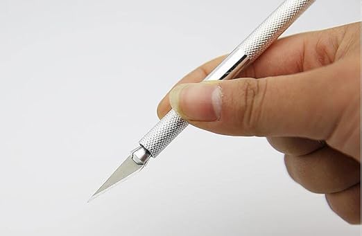 GLUN® Detail Precision Pen Knife with 5 Interchangeable Sharp Blades ...