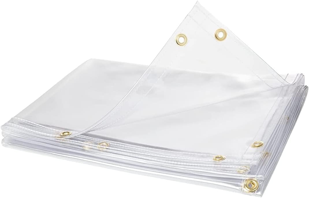 AKON Curtain Track Clear Tarps | Multiple Sizes | 16 Mil Waterproof ...