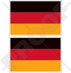 Amazon.com: GERMANY German Flag Deutschland 3" (75mm) Vinyl Bumper ...