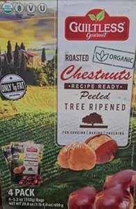 Amazon.com : Generic Guiltless Gourmet Roasted Organic Chestnuts ...