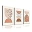 Amazon.com: Neutral Botanical Wall Art, Farmhouse Plant Wall Decor Leaf ...