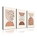Amazon.com: Minimalist Boho Wall Art, Framed Neutral Abstract Prints ...