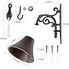 Amazon.com: Yapopi Outdoor Dinner Bell, Rustic Vintage Large Cast Iron ...