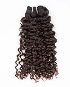 Amazon.com : Clytie One Donor Raw Natural Brown Curly Bundle Human Hair ...