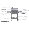CosmoGrill Outdoor XL Smoker Barbecue Charcoal Portable BBQ Grill, 2 ...
