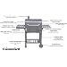 CosmoGrill Outdoor XL Smoker Barbecue Charcoal Portable BBQ Grill ...