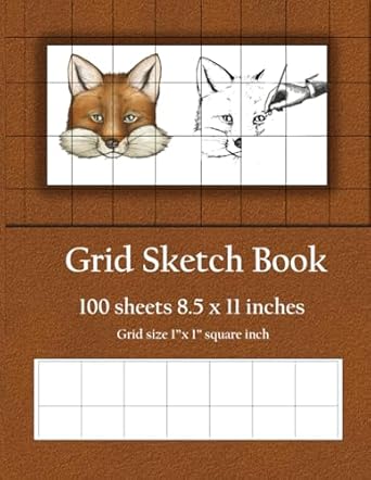 Amazon.com: Sketch Pad 1 inch Grid Ruled Square Graph Paper Drawing Pad ...