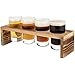 Amazon.com | True Beer Flight Set, Four 5 oz Tasting Glasses, Wooden ...