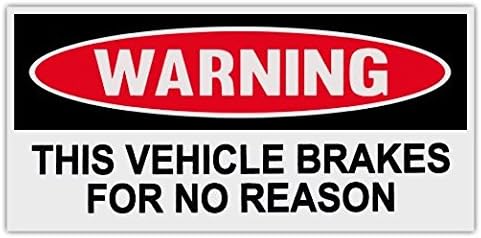 Amazon.com - Pack of 6 2 Inch Stickers - Funny Warning Bumper Stickers ...