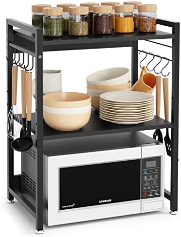 Amazon.co.jp: DEWEL Range Rack, Microwave Top Rack, Kitchen Rack ...