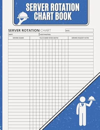 Server Rotation Chart book: Essential Organizer for Seating ...