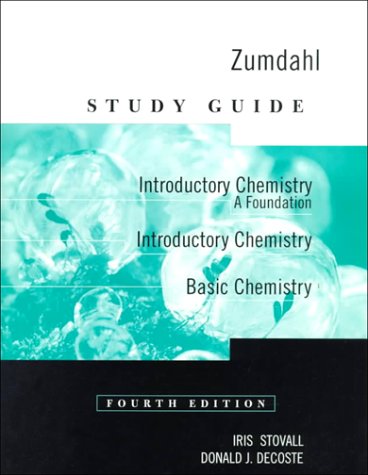 Amazon.com: Study Guide for Zumdahl’s Introductory Chemistry: A ...