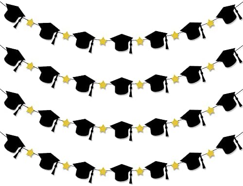 Amazon.com: KatchOn, Felt Graduation Cap Garland - 4 String ...