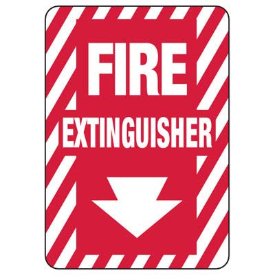SN-20Hx14W-VAD-TED-FIRE Extinguisher W/A20" H x 14" W Vinyl Not ...
