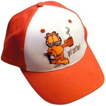 Garfield Baseball Cap: Got Coffee at Amazon Men’s Clothing store