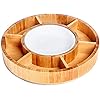Amazon.com: Rotating Appetizer Serving Platter - Taco Tray with ...