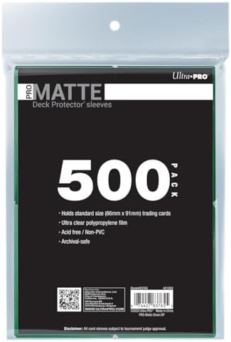 Amazon.com: Ultra PRO - 200ct Clear PRO-Matte Standard Card Sleeve Deck ...