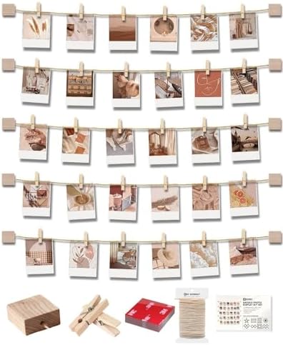 Amazon.com: Hanging Photo Display Polaroid Wall Hanging Picture with ...
