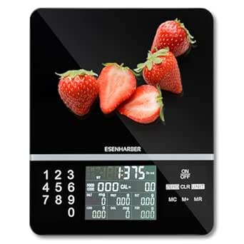 Amazon.co.jp: Food Scale with Nutritional Calculator, Digital Display ...