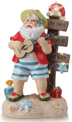 Amazon.com: Cape Shore Santa Relaxing Under a Palm Tree Beach Break ...