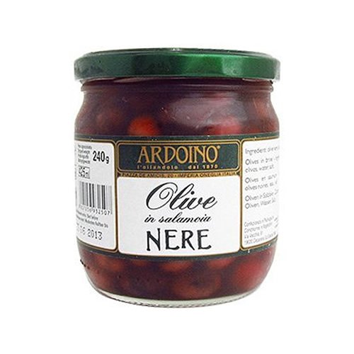 Amazon.com : Food liner black olive brine pickled Nere (with seeds ...