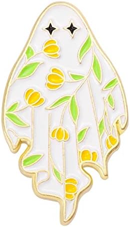Amazon.com: Cute Ghost Enamel Brooch Pin,Gothic Badges Halloween Pins ...