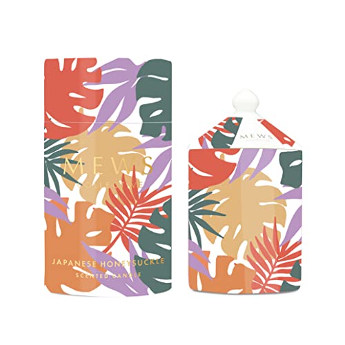 Mews Collective Japanese Honeysuckle Scented Candl in Ceramic Jar with ...