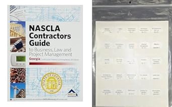 Book and Tabs - NASCLA Contractors Guide to Business, Law and Project ...