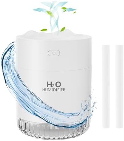 Amazon.com: Portable Mini Humidifier for Bedroom, 440ml Small USB Cool ...