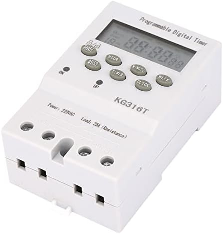 YWBL-WH Microcomputer Time Control Switch KG316T 220V Programmable Automatic Digital Timer ...