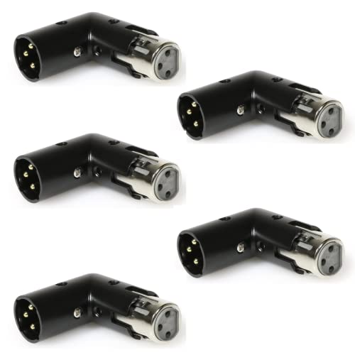 Snapklik.com : LyxPro XLR Angle Adapter Dual Male And Female Can Be ...