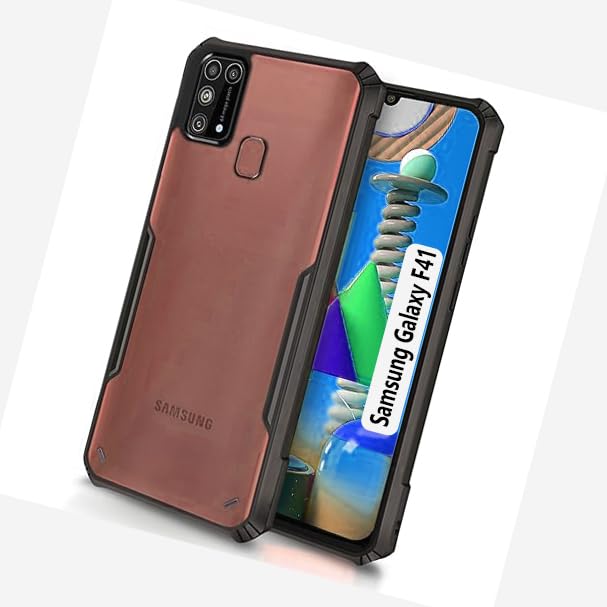 COBERTA Back Cover for Samsung Galaxy F41 Back Cover Case - Black ...