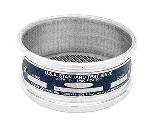 Gilson 3-Inch (76mm) ASTM E11 Test Sieve, All Stainless Steel, No. 40 ...