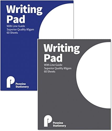 Letter Writing Notepad With Line Guide, 60 Sheets : Amazon.co.uk ...