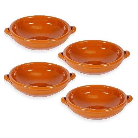 Amazon.com: Mediterranean Blue Terra Cotta Cazuelas, Round - 6 Inch (4 ...
