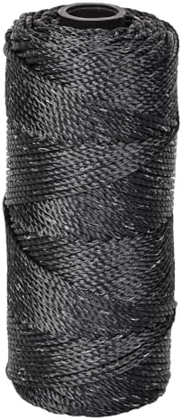 Amazon.com: Tarred (Black) Nylon Twine, Twisted. Size #36, 1/4 lb 1-Pack : Tools & Home Improvement