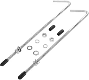 Amazon.com: 2Set Car Battery Securing Bracket Kit Tie Down Clamp Hook ...