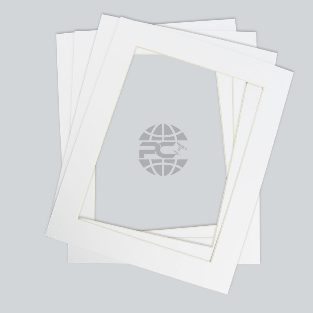Procut Global A1 White Picture Mounts to Fit A2 Size Photo Mount with ...