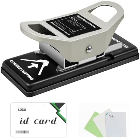 Dotpot 2 in 1 R5 Card Corner Cutter and 3 x 13mm Slot Hole Punch Dual ...