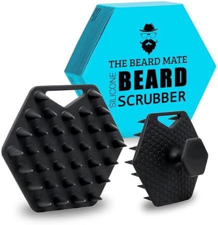 Amazon.com: YEALIR Beard Scrubber & Hook - Silicone Beard Brush for ...