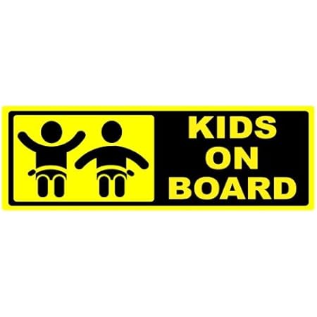 Amazon.com: Kids on Board vinyl decals bumper stickers baby children ...