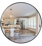 Amazon.com: ZZPQ 48 Inch Large Round Mirror Gold, HD Circle Mirror Big ...