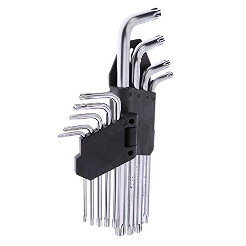 Inditrust Torx/Star Allen Key Set of 9pcs with Hole from T10 to T50 ...