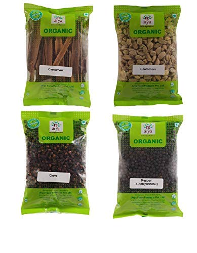 Amazon.com : Arya Farm -50 g Cardamom Elaichi-50 g Clove Laung-50 g ...