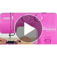 Janome Pink Sorbet Easy-to-Use Sewing Machine with Interior Metal Frame, Bobbin Diagram ...