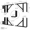 Amazon.com: JUBEST Heavy Duty Gate Corner Brace Bracket, Anti Sag Gate ...