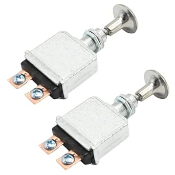 Amazon.com: CADUFUELLY 2 PCS 75 A Push Pull Switch, Zinc Alloy Material Heavy Duty 6-28 Volts DC ...